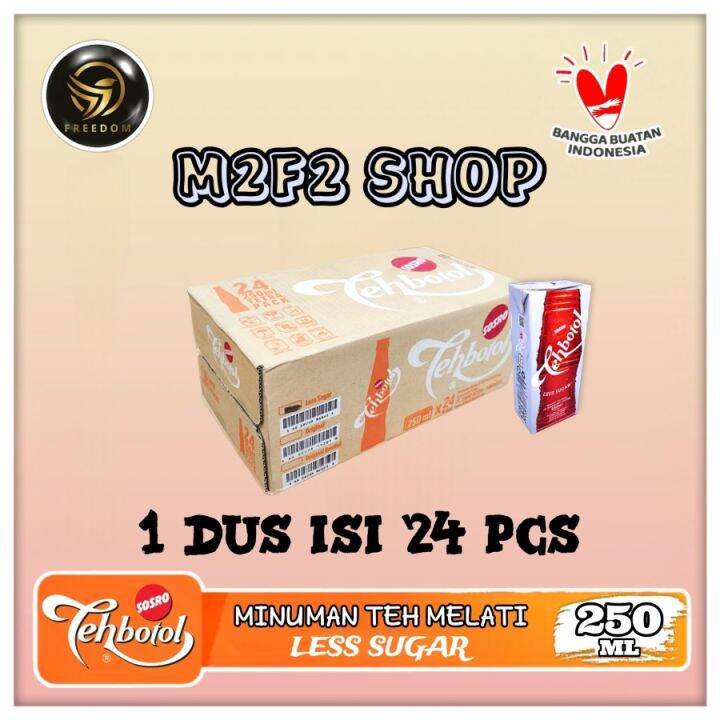 Teh Botol Sosro Kotak Less Sugar - 250 ml | Lazada Indonesia