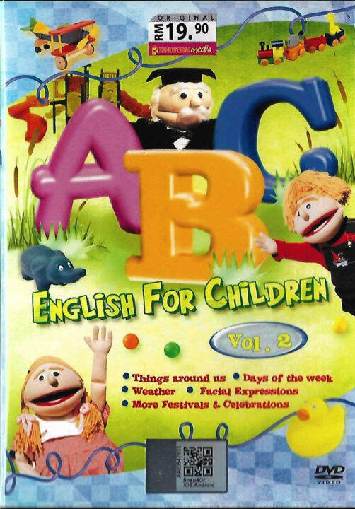 ABC English For Children Vol.2 DVD Cantonese and English Language | Lazada