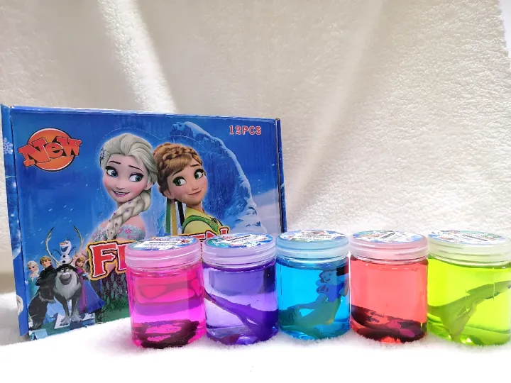 Frozen/princess/pony/squid game Doll 3D Glittery Slime tube (1pcs/QTY ...