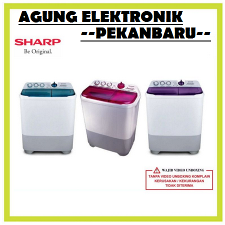 SHARP Mesin Cuci 2 Tabung 8 kg (ES-T85CR) - Agung Elektronik | Lazada ...