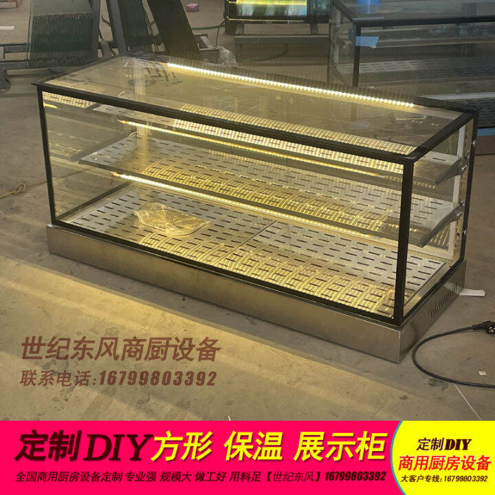 Custom-made square dish cabinet catering cooked food hotel insulation ...