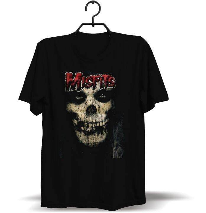 BAJU KAOS PRIA SATUAN SABLON DTG DTF DESAIN MISFITS | Lazada Indonesia