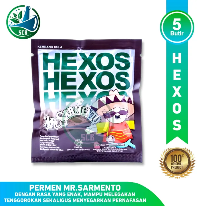Permen Hexos Mr Sarmento Rasa Sarsaparilla Mint Sachet Isi 5 Butir ...