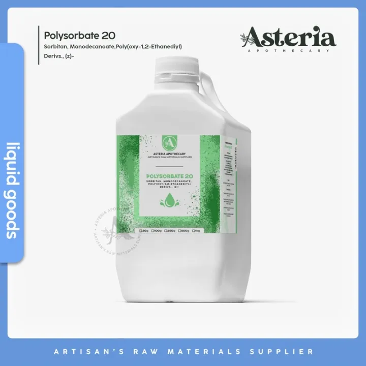 Polysorbate 20 | Tween 20 (250G, 500G, 1KG) - Asteria Apothecary ...