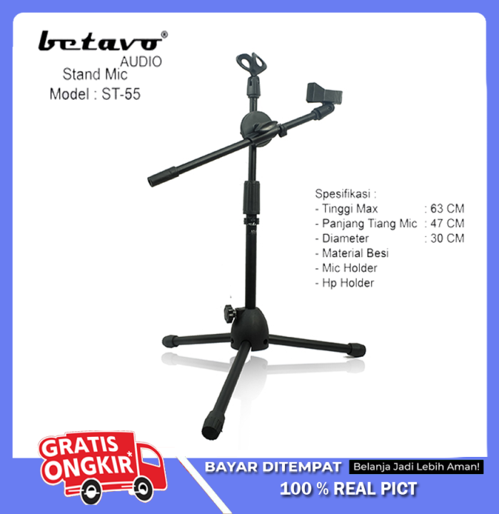 Stand Mic Lantai Betavo St 55/St55/St-55 Microphone Standding | Lazada Indonesia