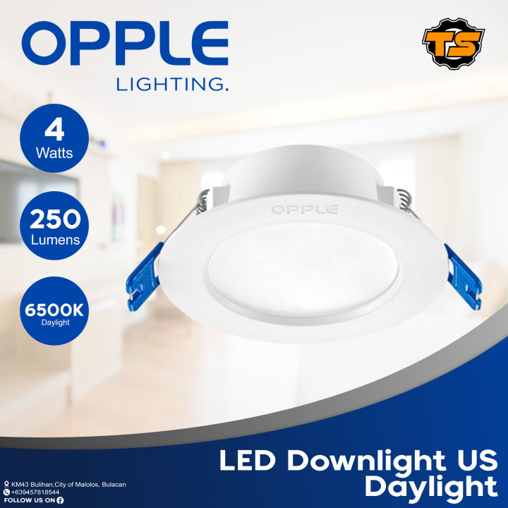 OPPLE LED DOWNLIGHT/PINLIGHT US 4W AND 6W 70-85MM CUTOUT (DAYLIGHT ...