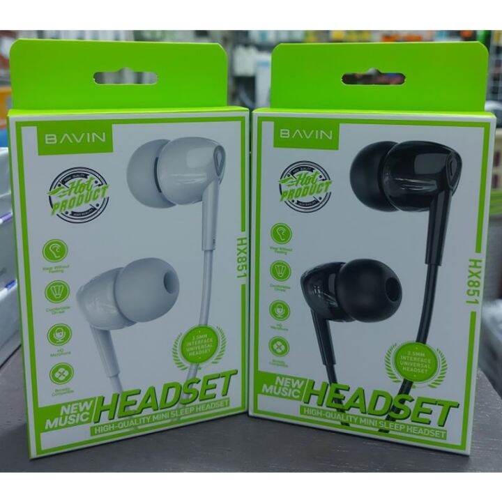 H.N.P° [Bavin HX851] Headset w/ Silicon Buds 3.5MM | Lazada PH
