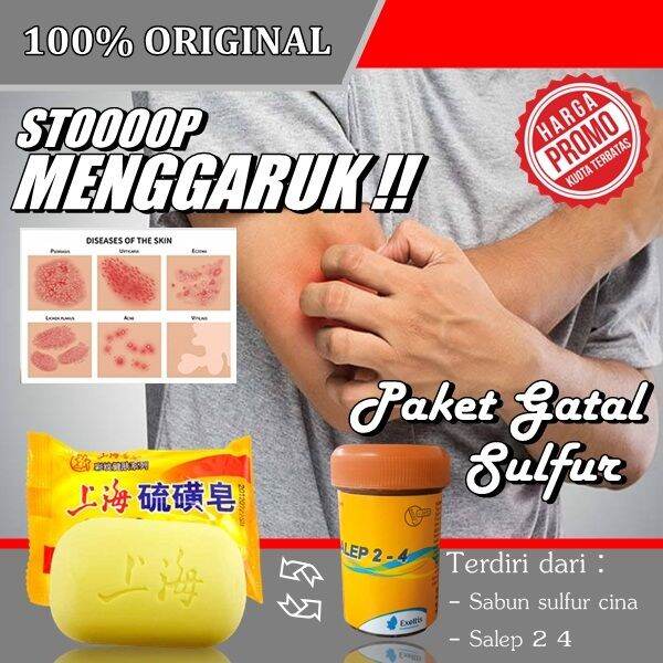 PAKET Gatal gatal panu sulfur kadas kurap kutu air eksim gatal ...