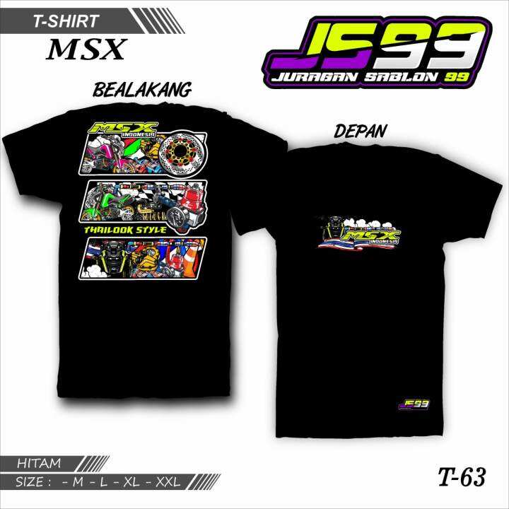 (COD)T-SHIRT SABLON MSX- JURAGAN SABLON 99( JS 99 ) T-SHIRT SABLON MSX.T-63 | Lazada Indonesia