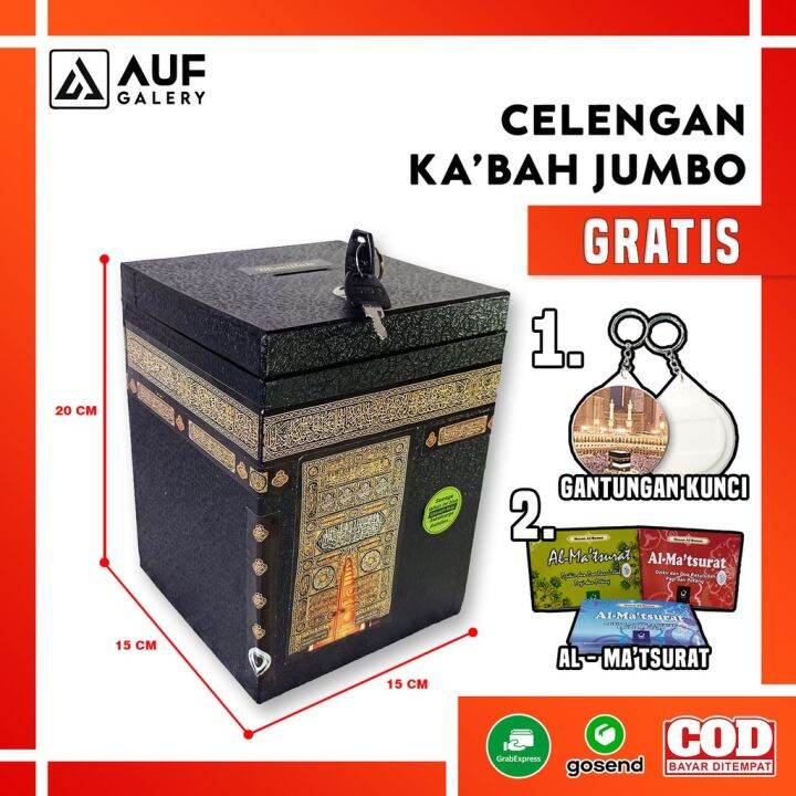 Celengan KAYU ASLI Celangan KABAH KAKBAH KA'BAH KAQBAH JUMBO Unik Viral ...