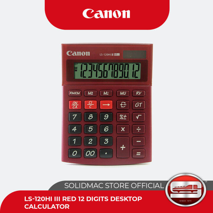 Canon LS-120Hi III 12-digits Desktop Calculator RED | Lazada PH