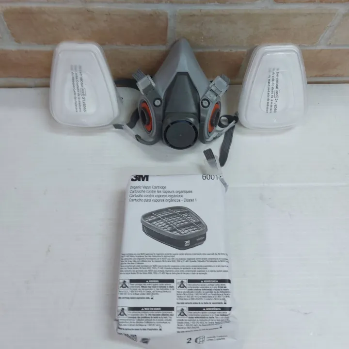 หน้ากากกันสารเคมี 3M ชนิดไส้กรองคู่ วัสดุยางสังเคราะห์ รุ่น3M-620P | Lazada.co.th