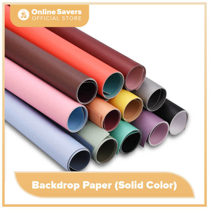 Onlinesavers Backdrop Paper Solid Color 2 in 1 Backdrop 57x87cm HD ...