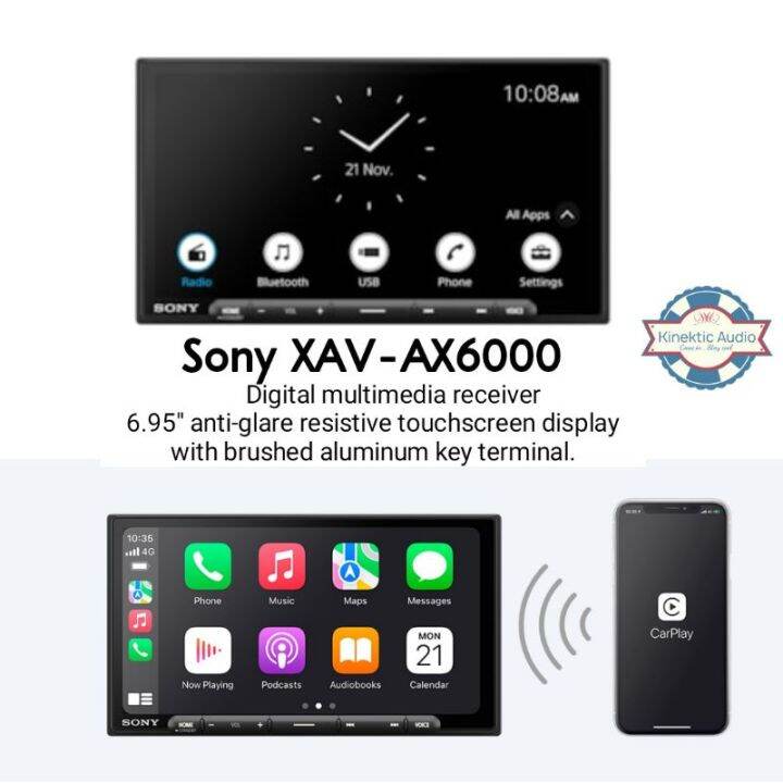 Sony XAV-AX6000 - digital multimedia receiver 6.95" anti-glare ...