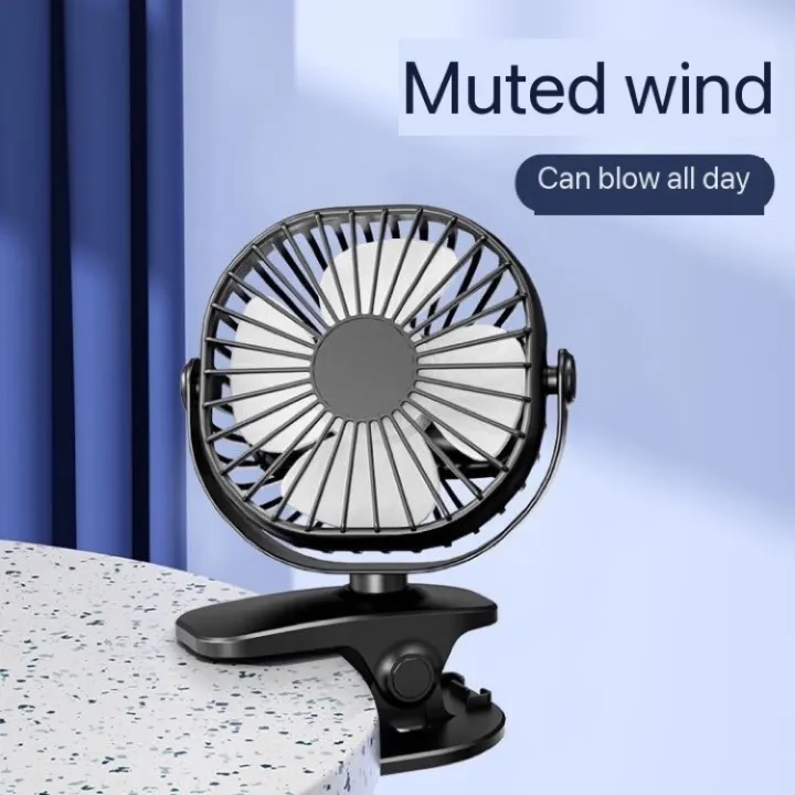 Small 360° Rotate Portable Desk Clip Fan for Home/Office | Lazada PH