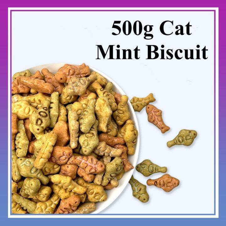 Happy Pet Catnip Biscuit 500g Cat Treats / Makanan Ringan Kucing ...