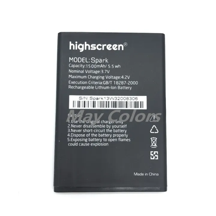 MLLSE Spark 1500Mah Spark สำหรับโทรศัพท์มือถือ Highscreen Spark ...