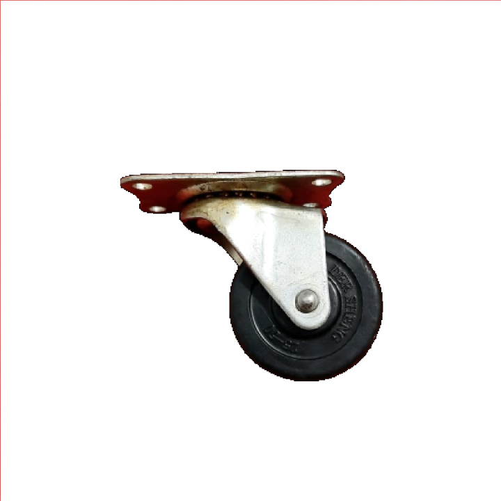 Roda Troli / Troly / Trolly / Etalase Karet 2" Inch Hidup Swivel ...