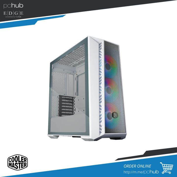 Cooler Master CM MB520 TG Mesh, white, ATX, 3x120mm, pn: MB520-WGNN-S00 ...