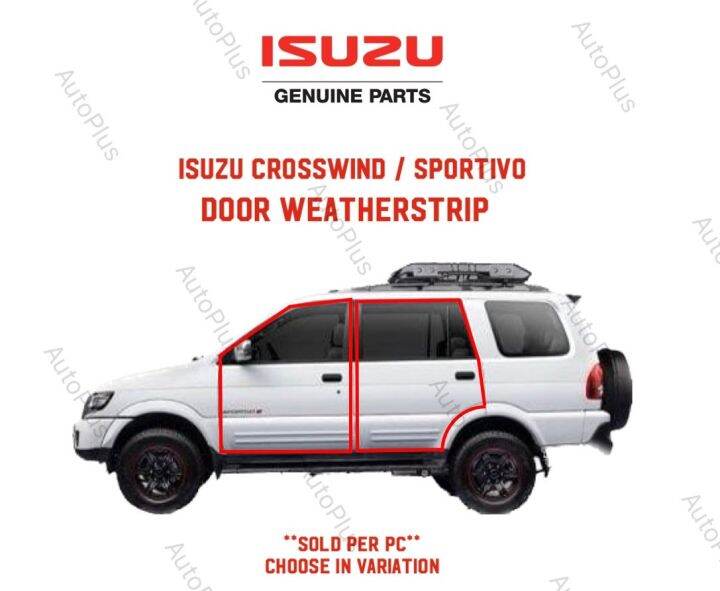 Isuzu Genuine Parts Door Weatherstrip Door Rubber Seal: Crosswind ...