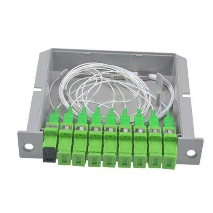 ☢ ♂ SC APC PLC 1X8 Fiber Optic FTTH Splitter Box PLC Splitter box ...