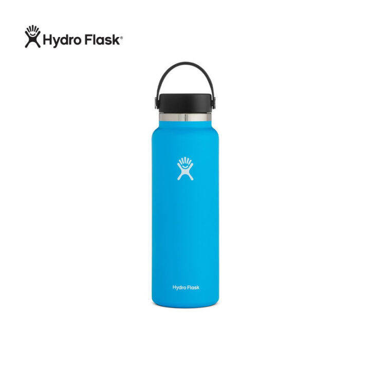 Hydro Flask Wide Mouth Flex Cap 40 oz Water Bottle - Pacific SS20 ...