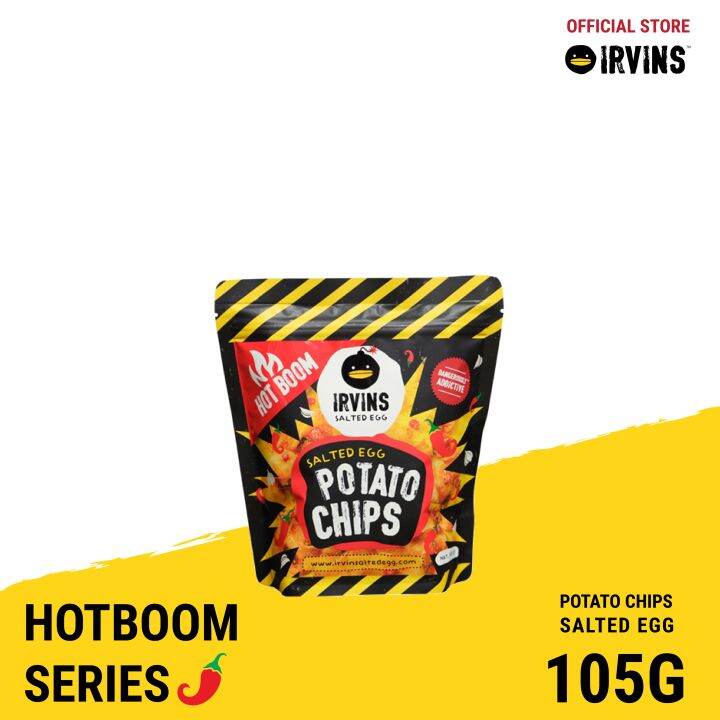 Hot Bomb Salted Egg Potato Chips - Small (105g) / มันฝรั่งแผ่นทอดไข่ ...