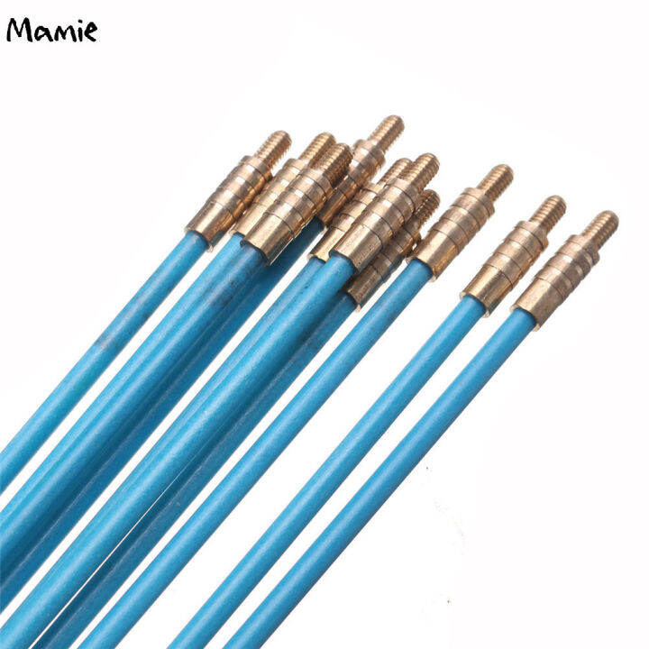 Mamie 10pcs Fiberglass Wire Cable Electrical Push Puller Rodder Fish ...