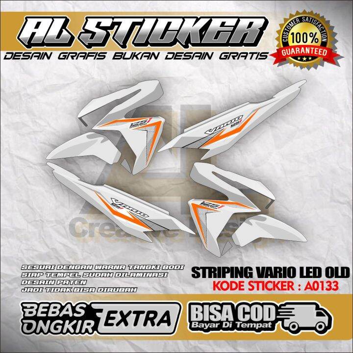 STRIPING VARIO LED OLD TERBARU SUDAH DILAMINASI WARNA TAHAN LAMA ...