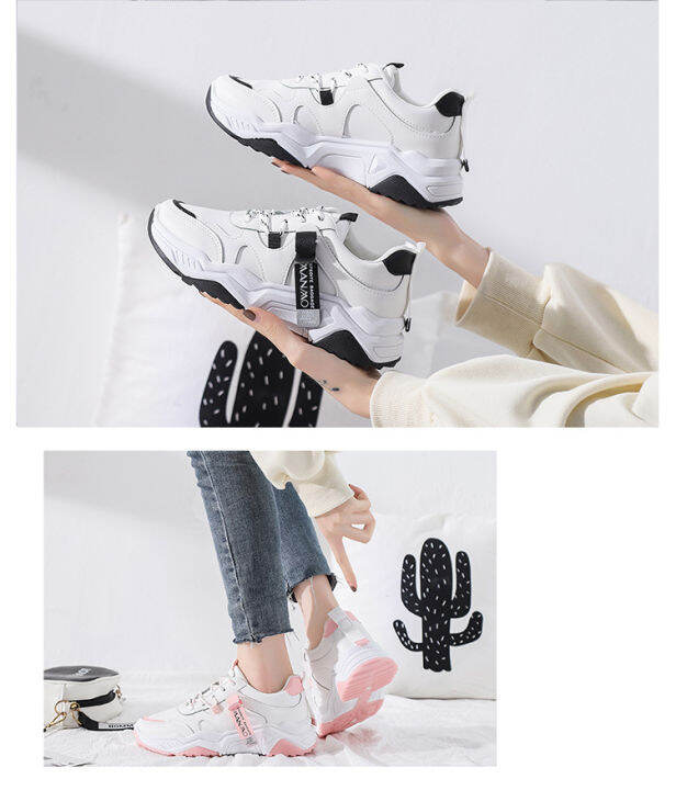 Korean Fashion Sneakers Sepatu Wanita Cewek Korea Jintu Wanwo Model ...