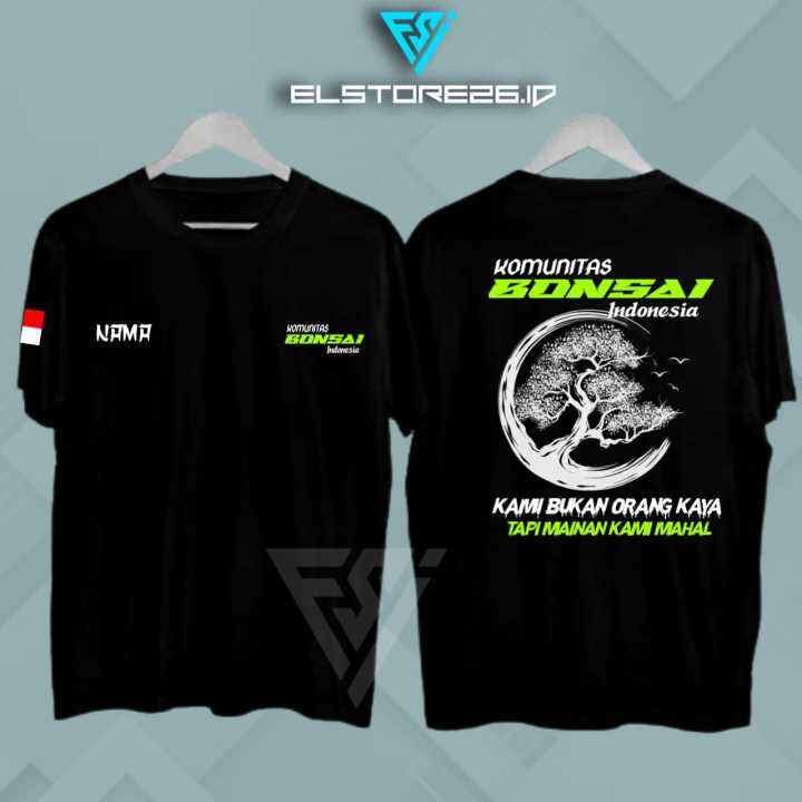 Kaos Tshirt Distro Terbaru | BONSAI | Bisa Tambah Nama,Logo Sendiri Sesuai Keinginan | Baju ...