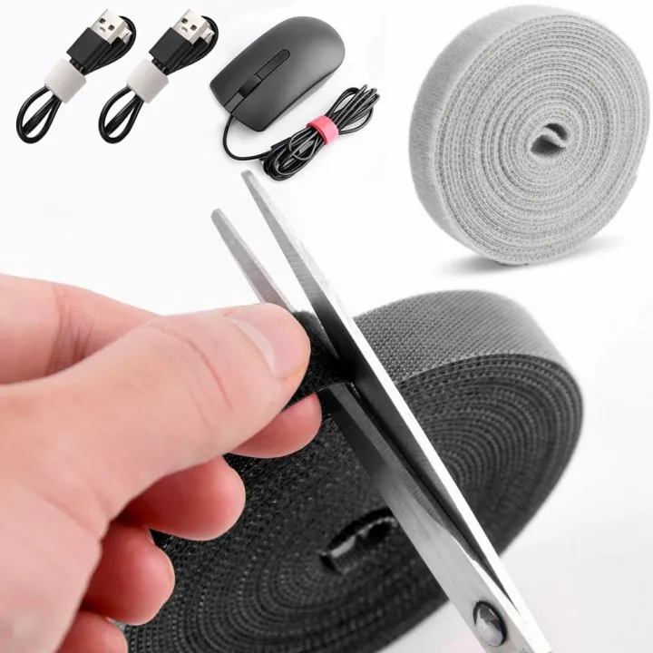 3M Hook and Loop Fastener Tape Cable Straps Roll Reusable 15mm Tearable ...