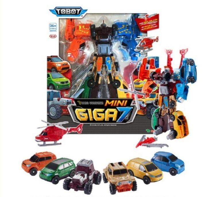 Tobot Mini Giga 7 Seven Cars Combined Transformation Robot Toy | Lazada PH