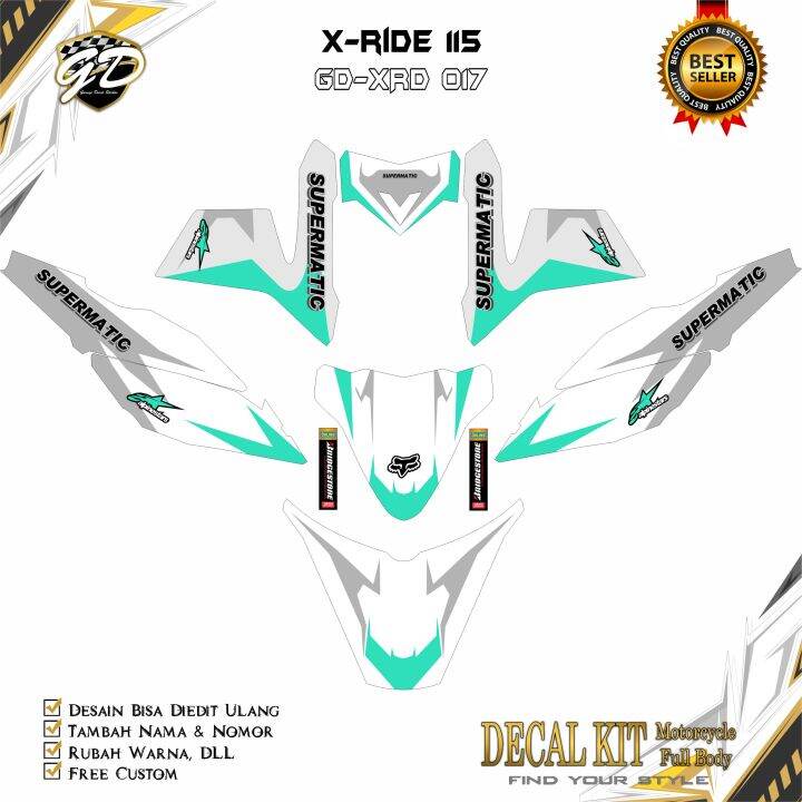 Decal X ride 115 full body Sticker X ride 115 Full body Decal sticker X ...