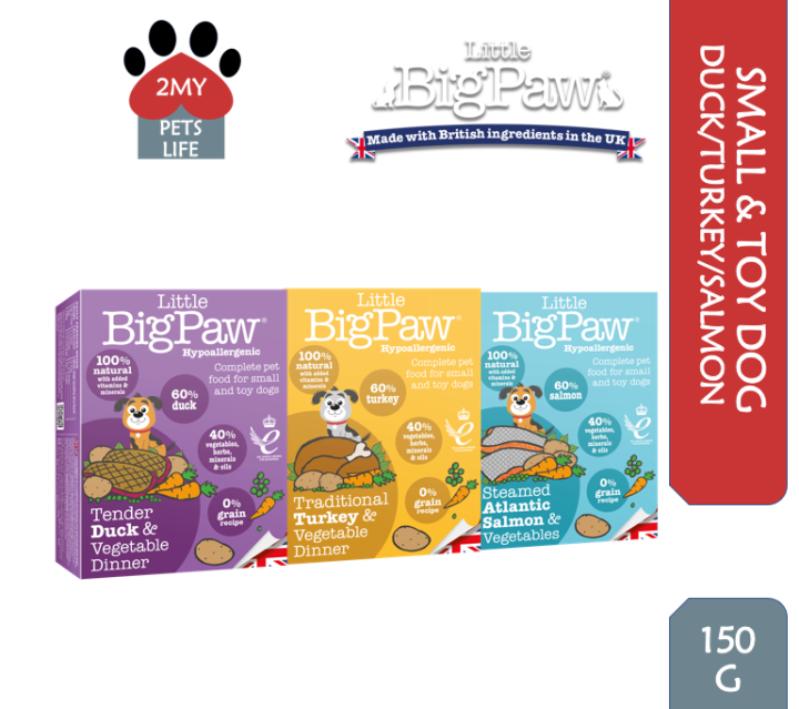 LITTLE BIG PAW COMPLETE WET FOOD FOR SMALL & TOY BREED DOY ASSORTED ...