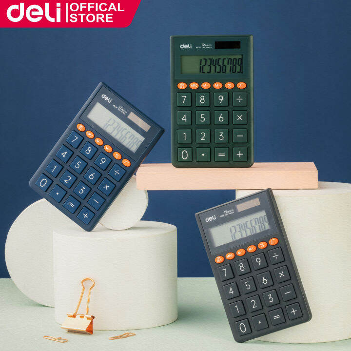 Deli 12-Digit Portable Calculator EM130 | Lazada PH
