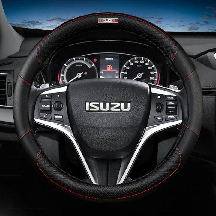 Isuzu Car PU leather steering wheel cover for Isuzu D-MAX MU-X DMax ...