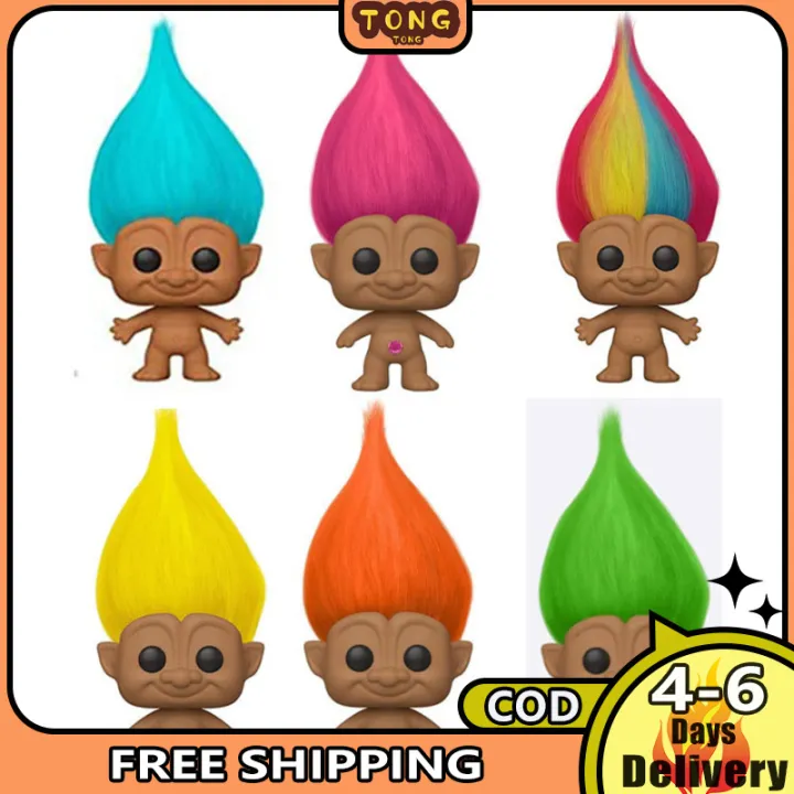 【In Stock】Trolls Rainbow Troll Multicolor Action Figure Toy for ...