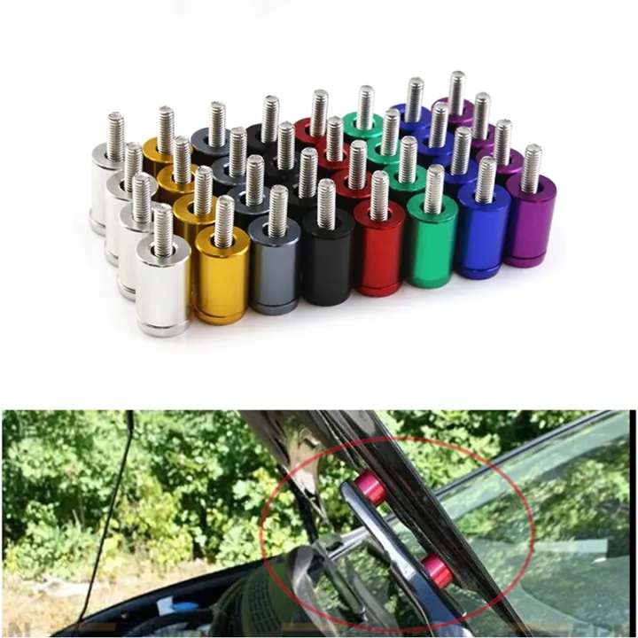 [HOT W] Engine Hood Vent Spacer Riser Kits Aluminum alloy Bolts Nut ...