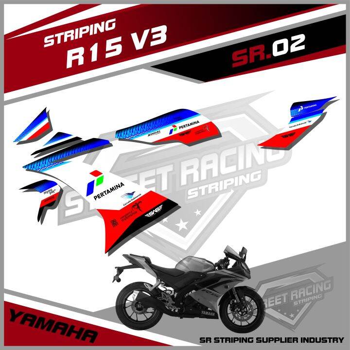 Striping R15 V3 - Sticker Striping Variasi List Motor R15 V3 Motif ...