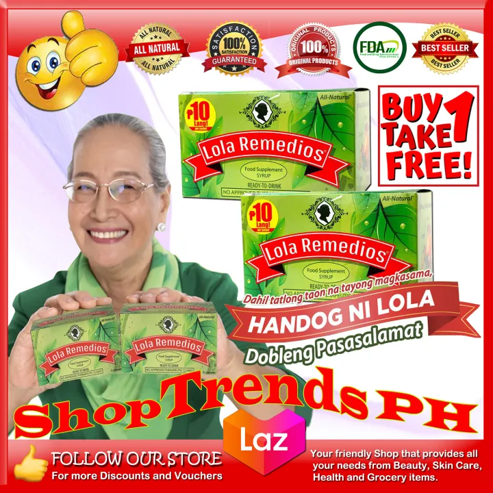 Original Lola Remedios Food Supplement Syrup (Buy 1 Take 1) All Natural ...