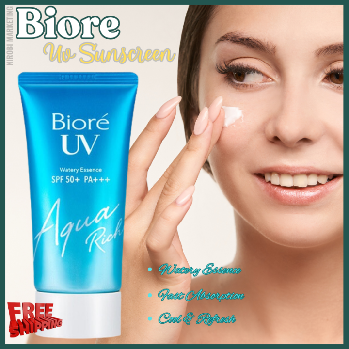 HOT DEALS Biore Uv Sunscreen Watery Essence Spf50 Provide Superior Sun ...