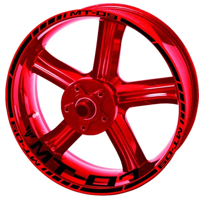 Reflective Motorcycle Mt07 Wheel Stickers Rim Decal Logo Set For Yamaha ...