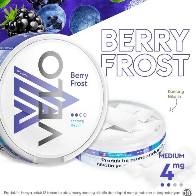 VELO ORIGINAL BERRY FROST 2mg 4mg 6mg Permen/makanan cemilan murah ...