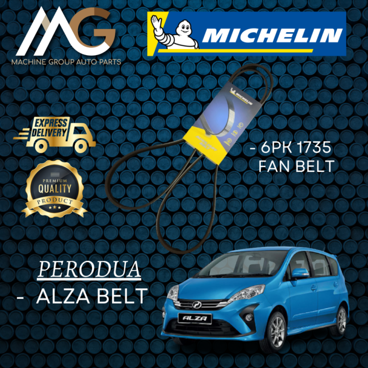 Michelin Belt Perodua Alza 6PK 1735 (Fan belt) 100% Original Made in ...