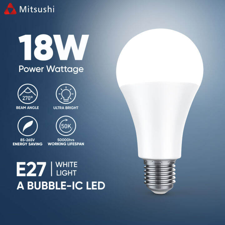 Mitsushi E27 Interface 5W 7W 9W 12W 15W 18W Warm White Bulb Energy ...