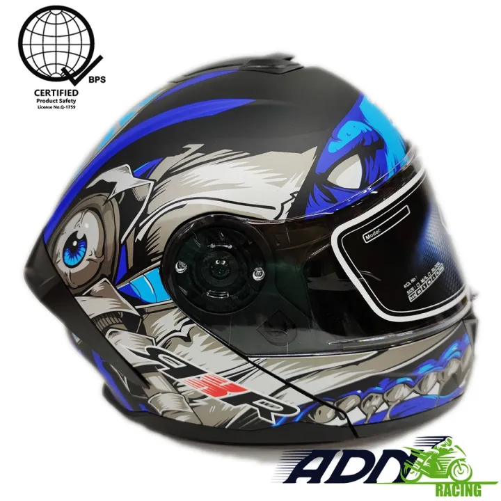 ADN Racing RXR K691B-F2 Motorcycle Full Face Helmet with ICC (BPS ...