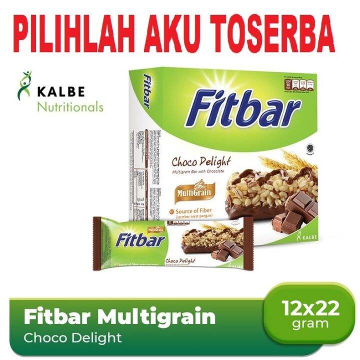 Fitbar CHOCO DELIGHT Multigrain Cereal Bar isi 12 - (HARGA 1 BOX) | Lazada Indonesia