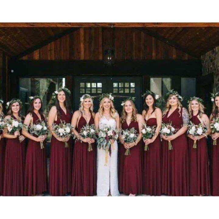 Infinity Dress With Tube Maroon | Lazada PH