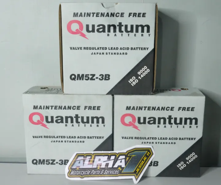 QUANTUM MOTORCYCLE 5L BATTERY QM5Z-3B Maintenance free and not MF ...